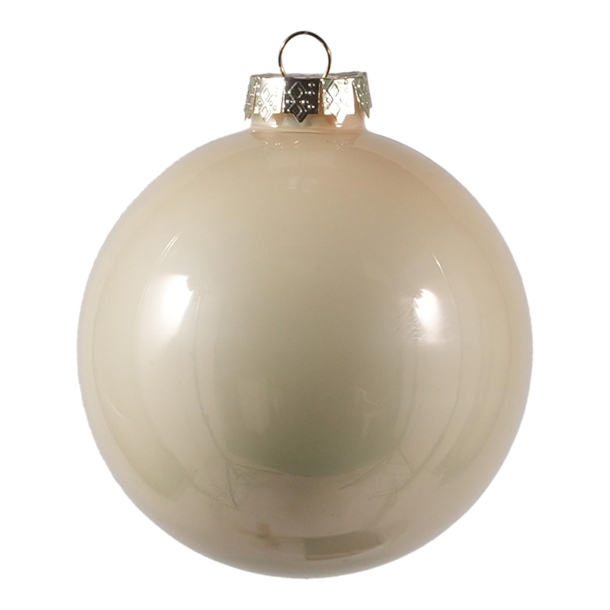 Natale sfera vetro cm.10 conf.12pz n16048-milk